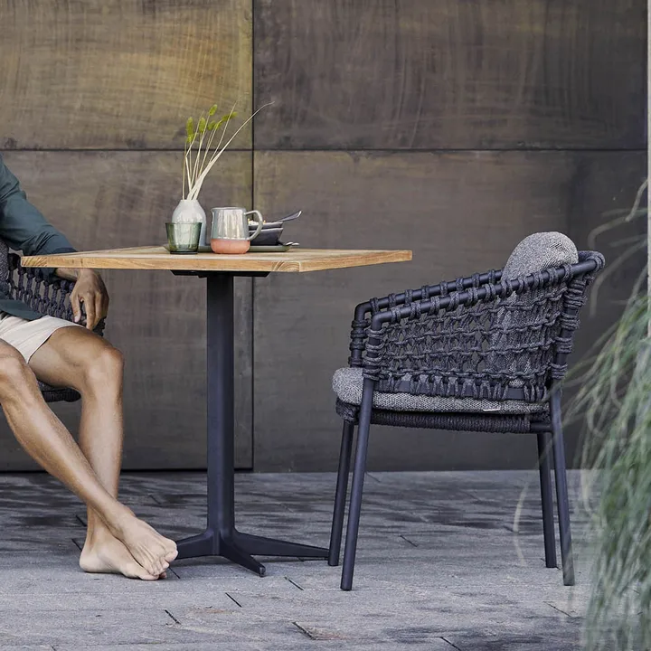 Drop cafébord teak 72x72 cm - Cane-line → NordicNest.se