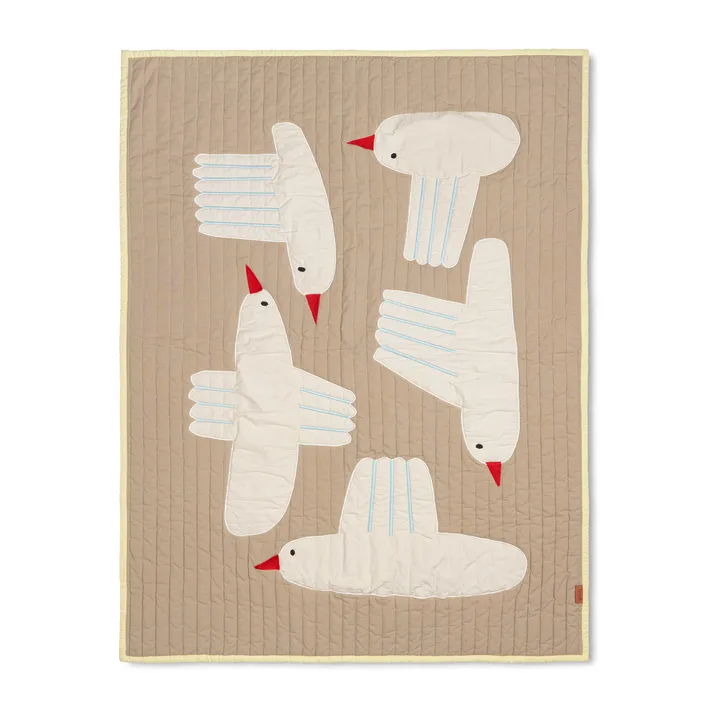 Bird quiltad filt - Ferm LIVING → NordicNest.se