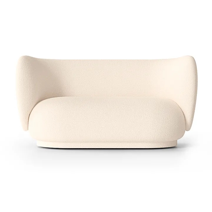 Rico soffa bouclé 2-sits - ferm LIVING → NordicNest.se