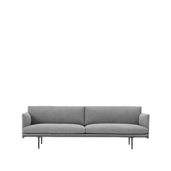 Outline soffa 3-sits tyg - Muuto → NordicNest.se