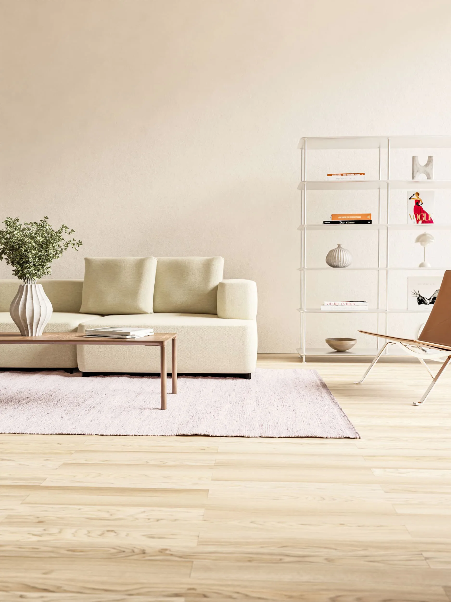 Cotton matta 140x200 cm - Rug Solid → NordicNest.se