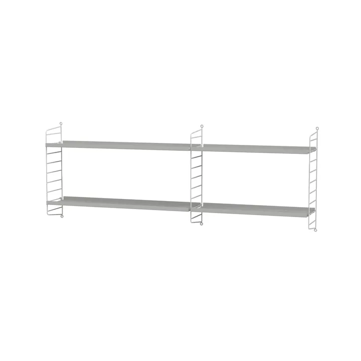 Stringhylla barnrum grå - Kombination I - String → NordicNest.se