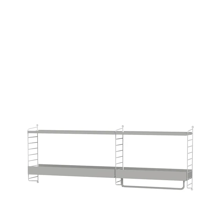 Stringhylla kök grå - Kombination C - String → NordicNest.se