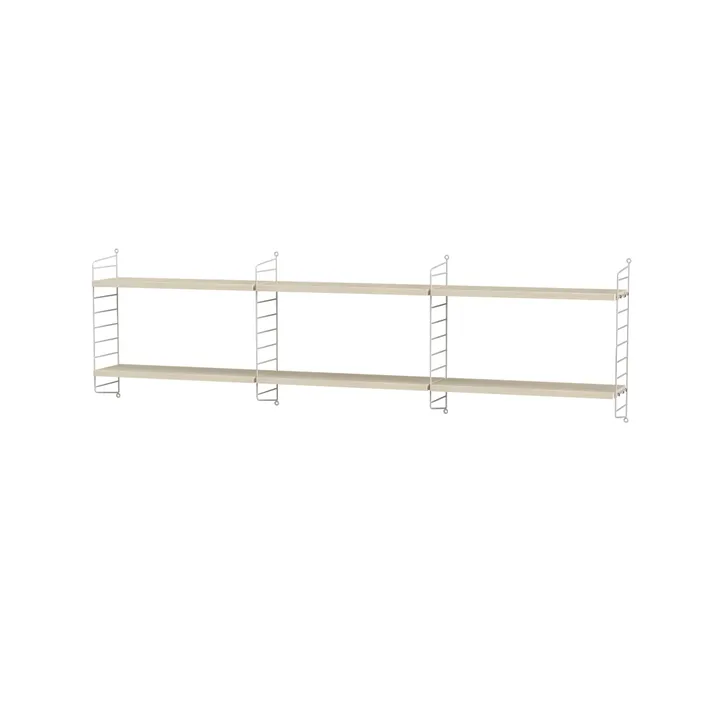 Stringhylla sovrum ask & grå - Kombination E - String → NordicNest.se